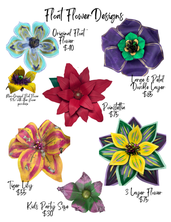 Private Mardi Gras Float Flowers and Door Hangers (Ellender 9/26 3:30-5 ...